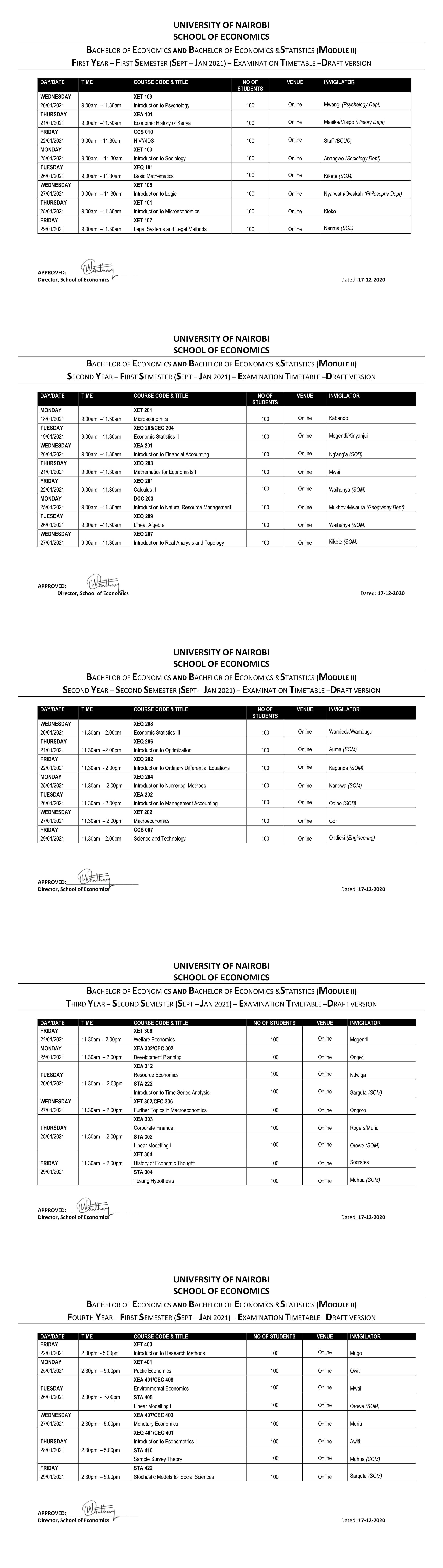Announcement SCHOOL OF ECONOMICS announcement-school-of-economics